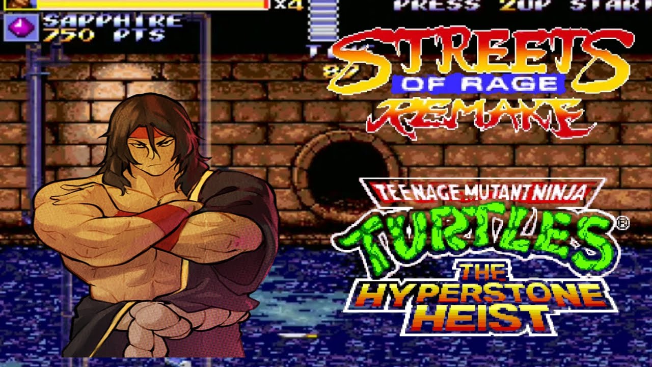 Streets of Rage Remake Turtles The Hyperstone Heist Mod - YouTube