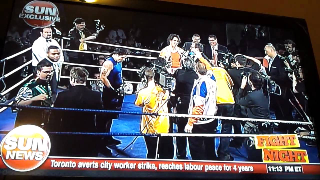Justin Trudeau vs. Patrick Brazeau Boxing Match p2 - YouTube
