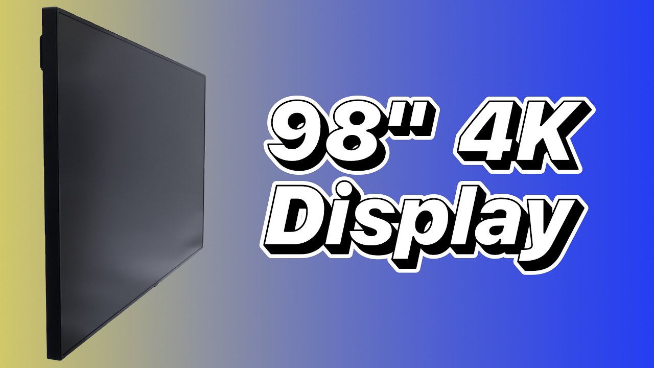 BrightPipe's 98" 4K LCD Display - YouTube