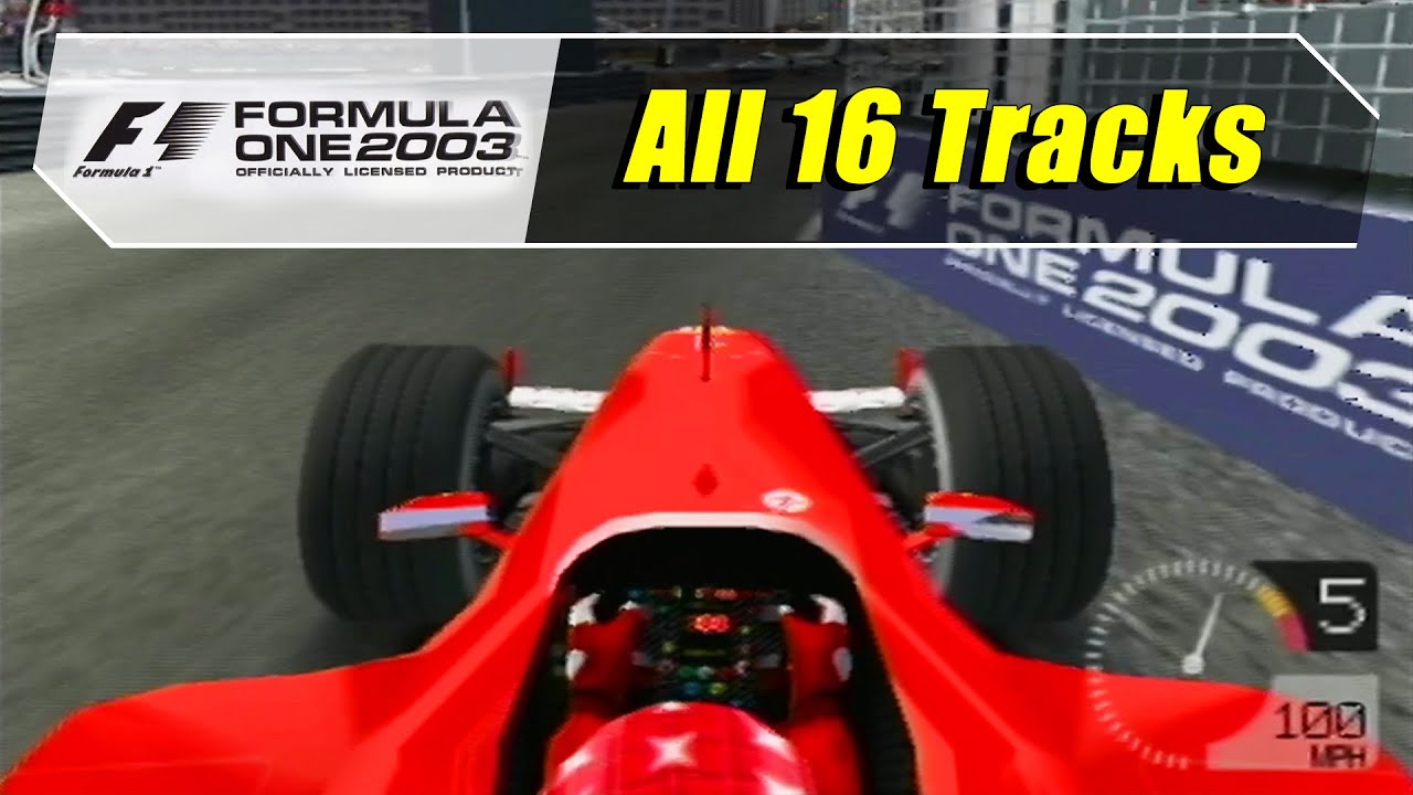 Formula One 2003 (PS2) - Driving All 16 Tracks (1080@60) - YouTube