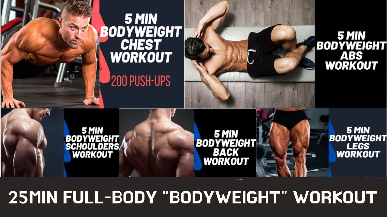 Full Body Bodyweight Workout | The Entire Program💪#bodyweightworkout ...