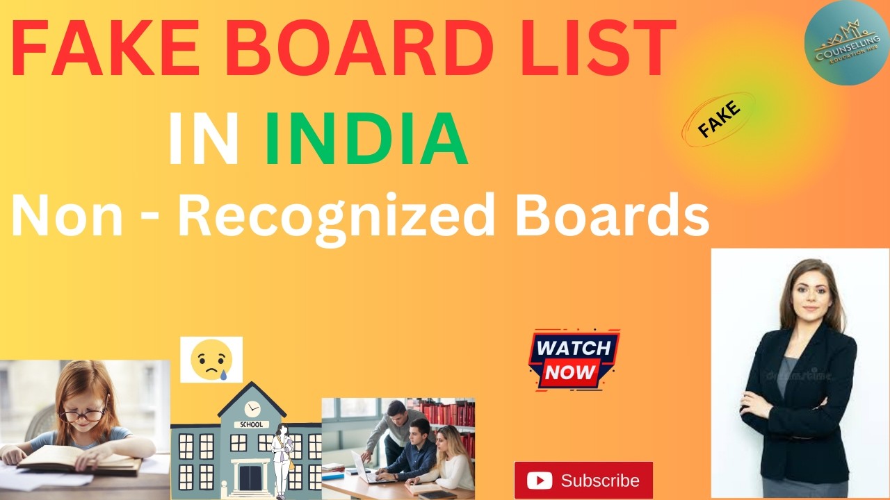 How To Identify the Fake Board In India? Higher Secondary (10+2) Non ...