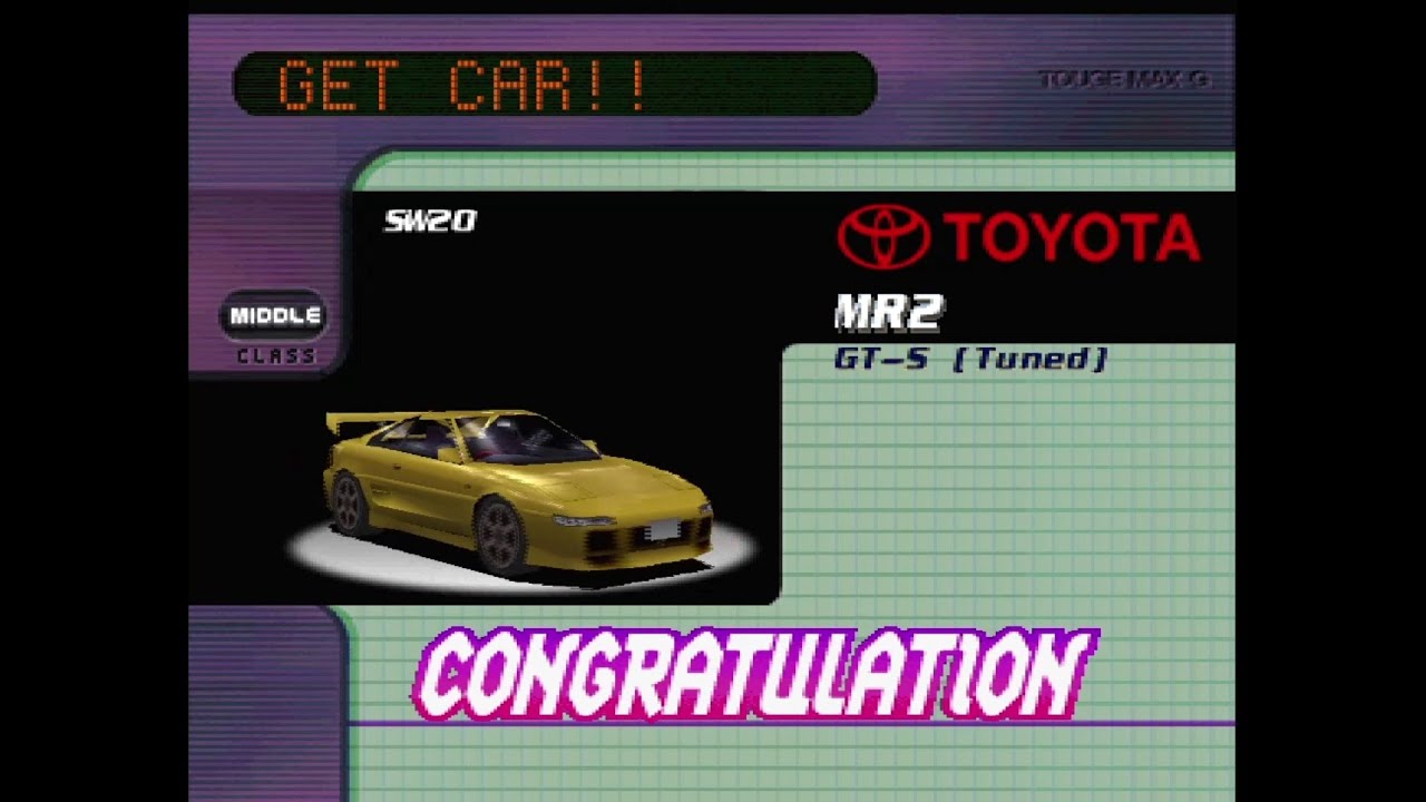 Touge Max G- (11/27) how to unlock secret car MR2 GT-S Tuned - YouTube