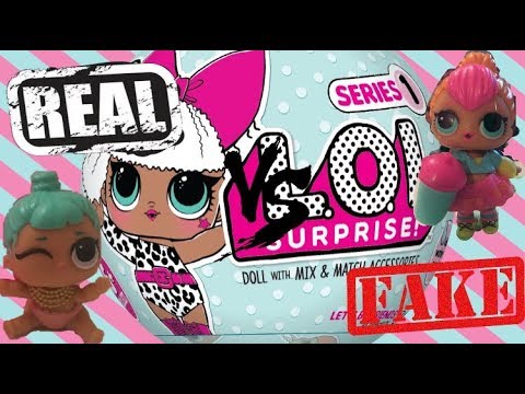 LOL Surprise dolls real vs Fake Surprise balls unboxing real and fake ...