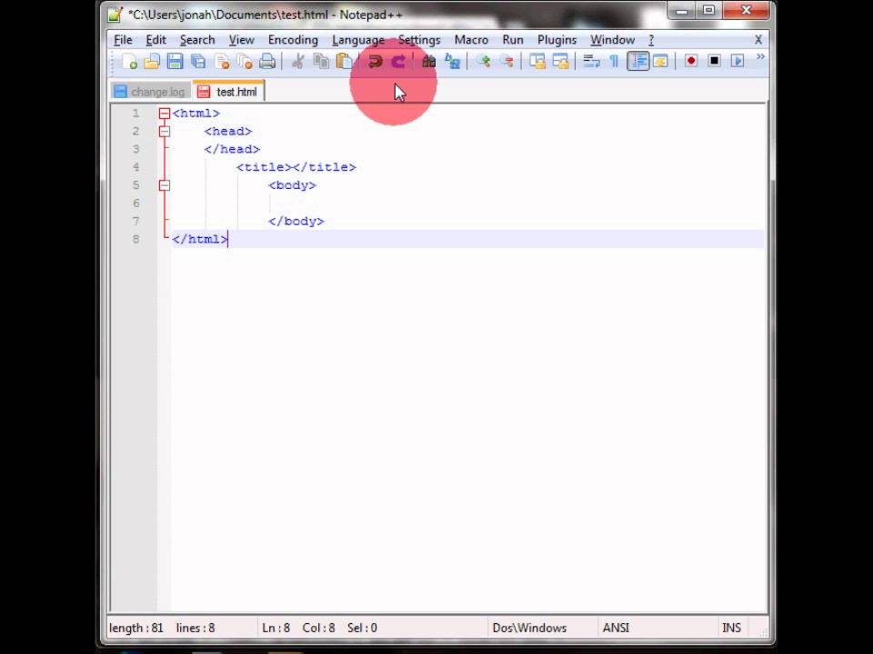 HTML Tutorial 1 - Getting the Program - YouTube