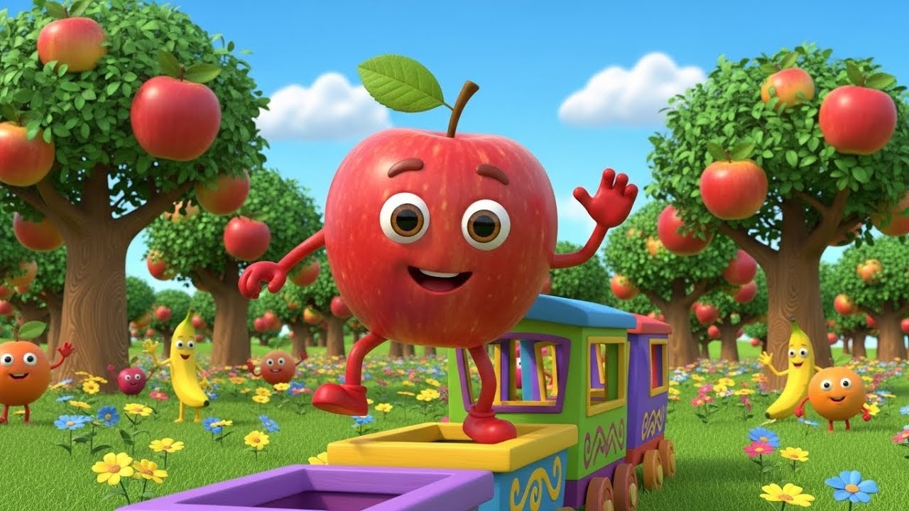 Counting Fruits Train Song for Kids | Numbers & Fruit Song for Kids ...