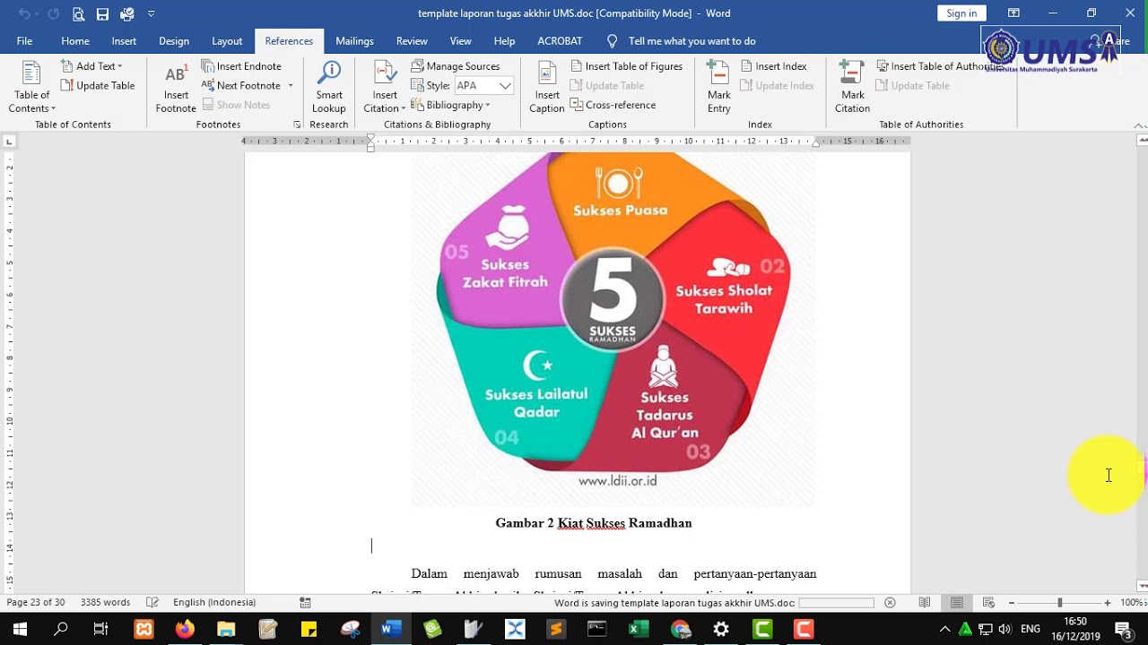 Membuat Daftar Tabel (Table of Figure) - YouTube
