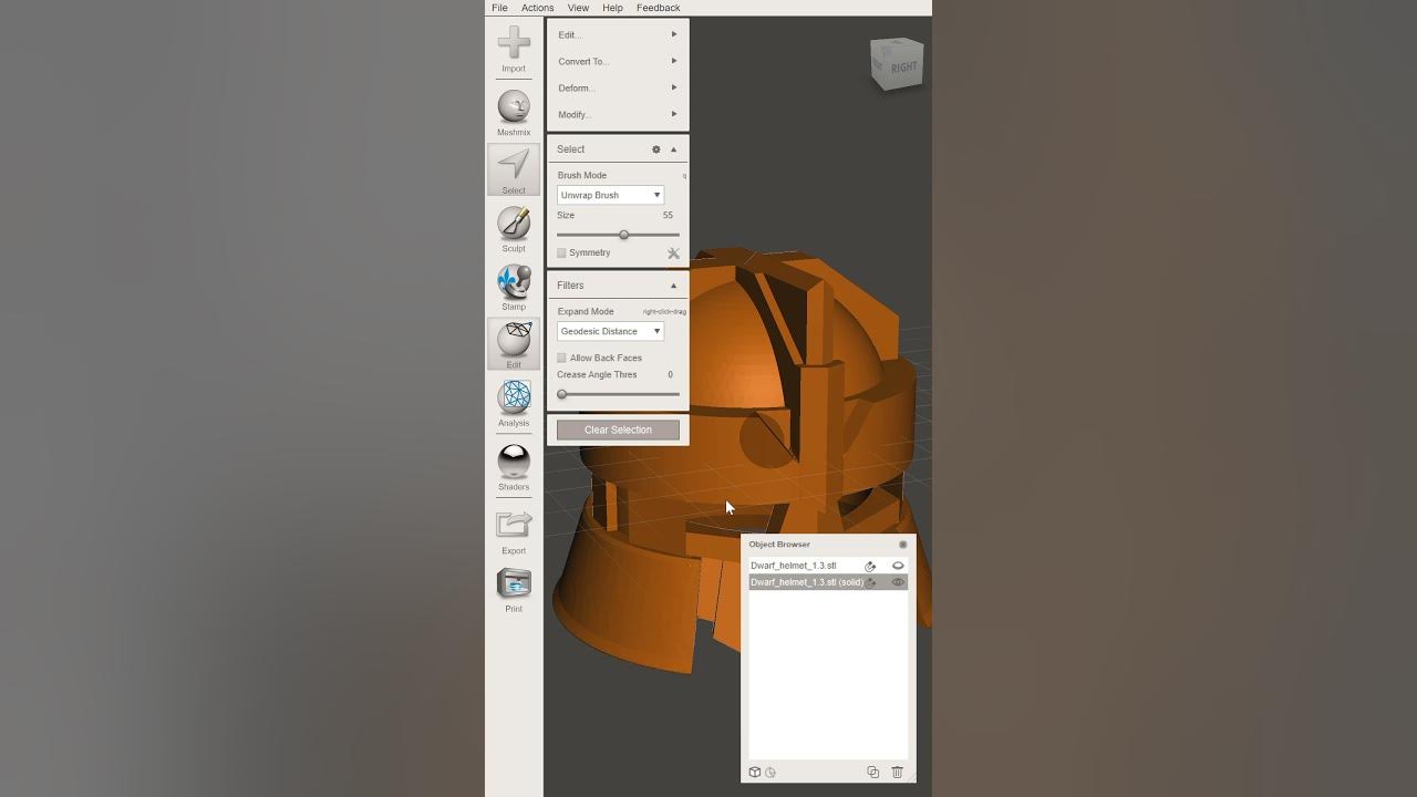 Adding some details to a random 3d model using meshmixer#meshmixer #props #propsmaker #cosmaker ...