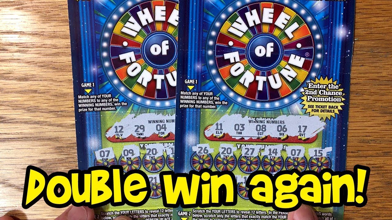 DOUBLE WINS! 2X $10 Wheel of Fortune! TEXAS LOTTERY SCRATCH OFF TICKETS ...