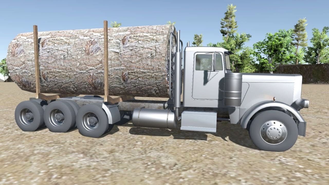 Unity - Truck With Deforming Tires Test 2 (With Truss Physics ) - YouTube