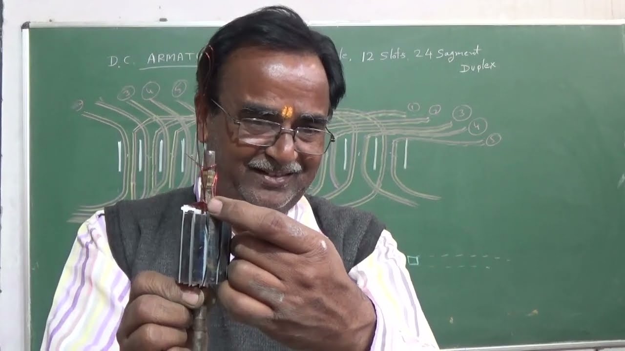 PRACTICAL ON ARMATURE WINDIND PART 2 DEVELOPMENT DIAGRAM LAP WINDING ...