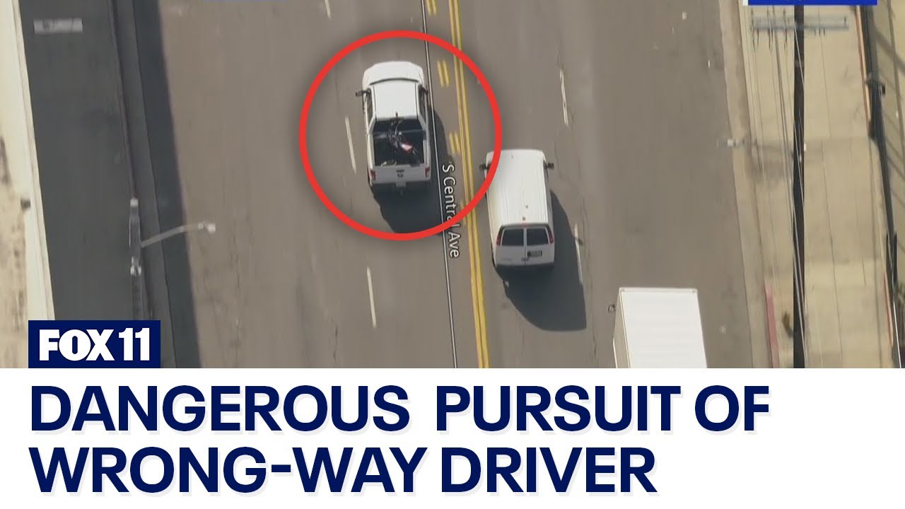 Police chase: Shots fired after dangerous LA County pursuit - YouTube