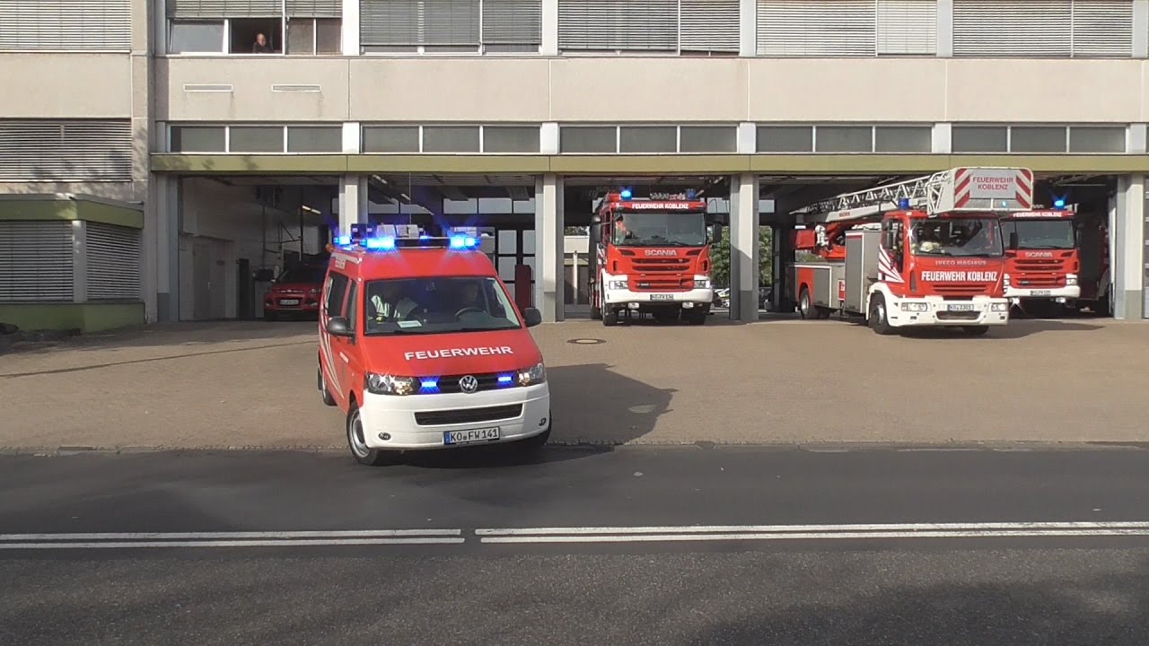 [Einsatz für Koblenz´s Retter] Löschzug BF Koblenz - YouTube