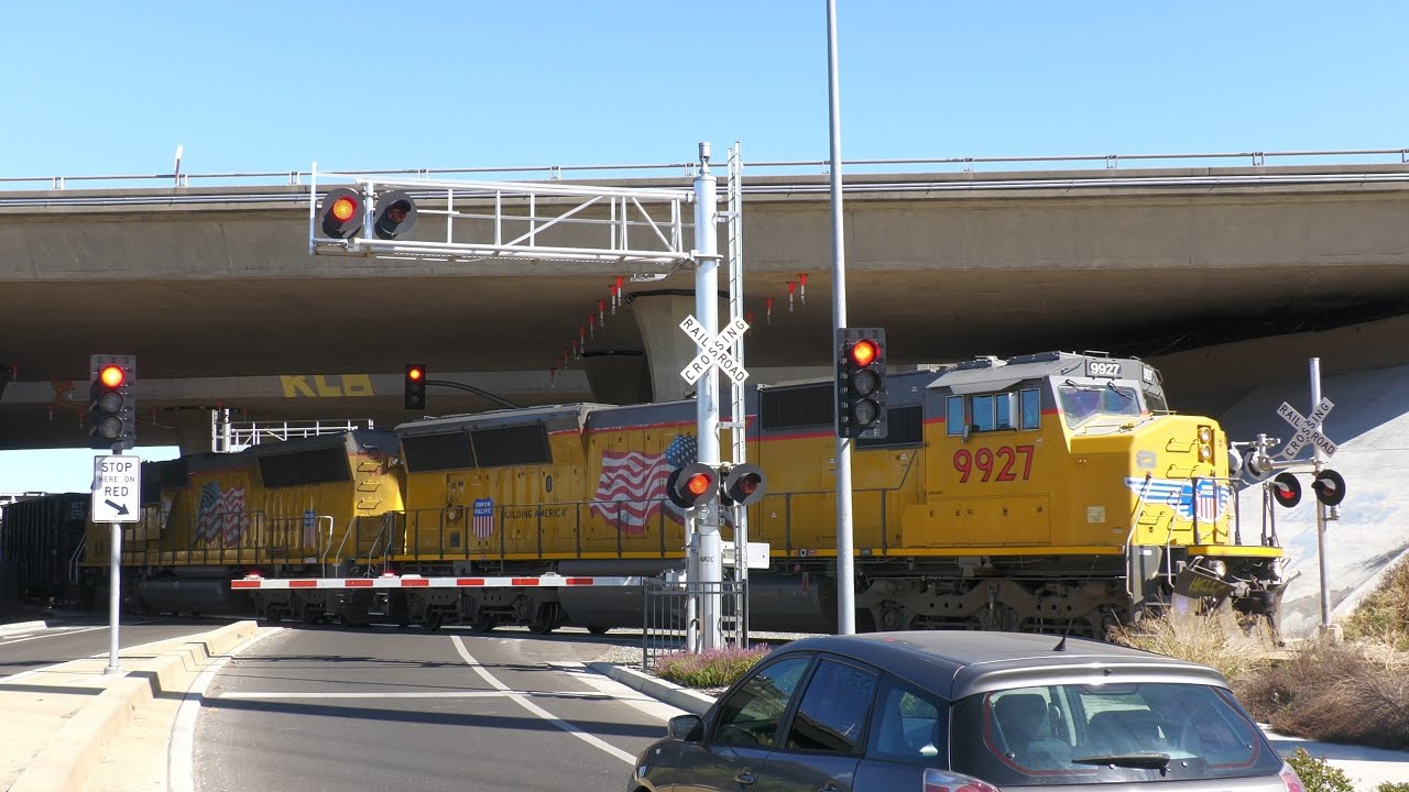UP 9927 Rocklin Rocket Local - Ramona Ave. Railroad Crossing ...