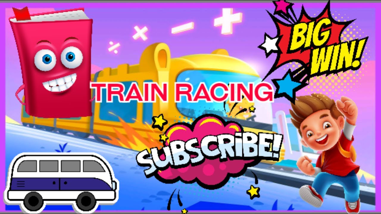 " Dinosaur Math" - ( Train Racing ) Math Learning Games For Kids ...