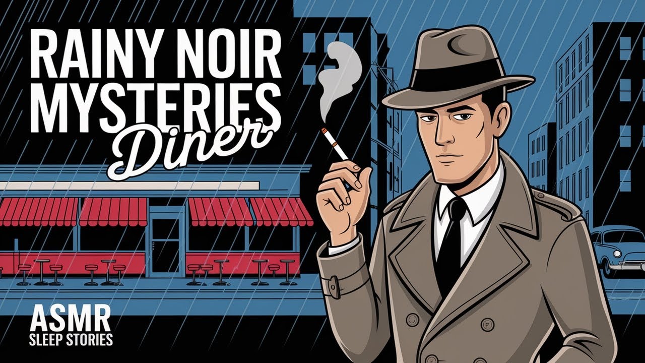 Rainy Noir Tales Vol 1 | Cozy ASMR Bedtime Stories with Rain Sounds ...