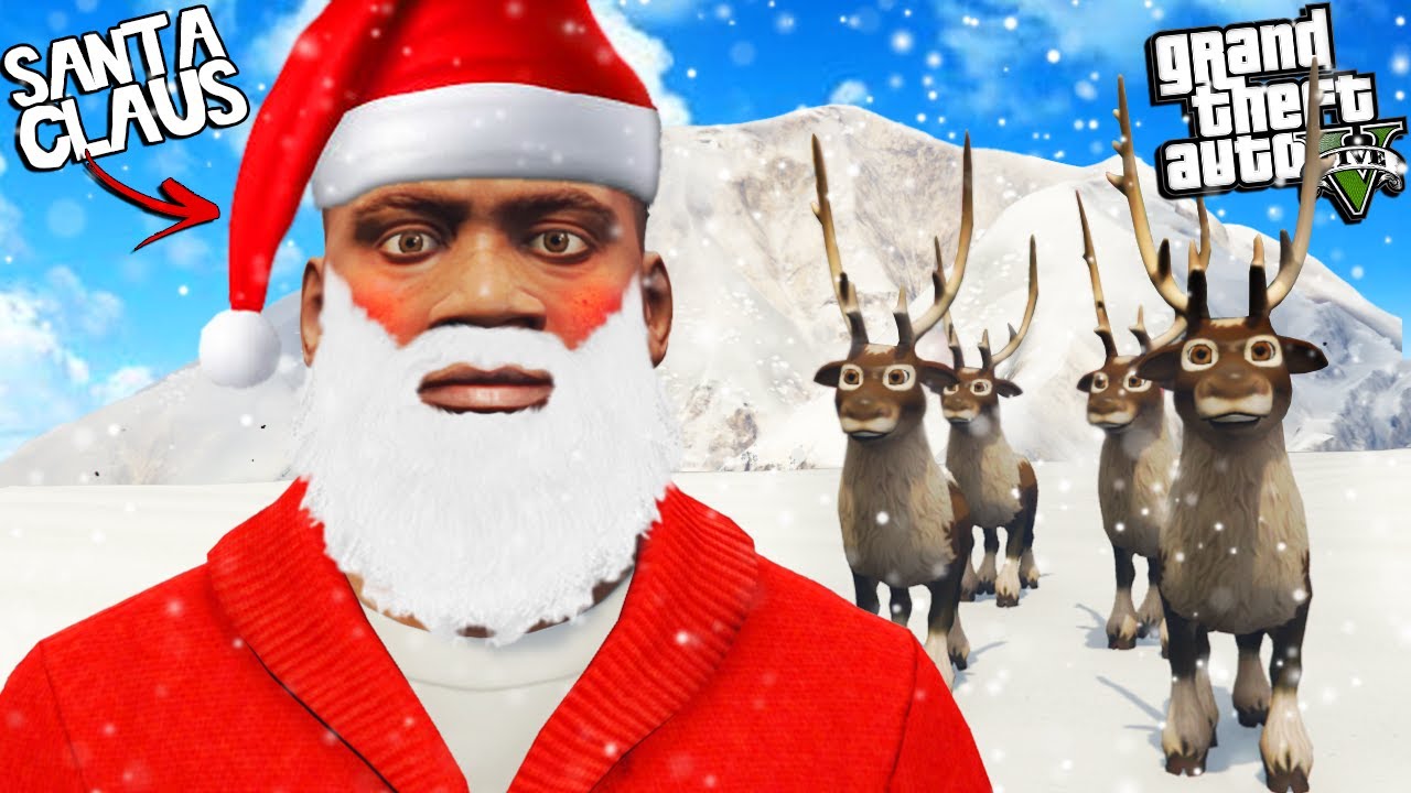 FRANKLIN becomes SANTA CLAUS in GTA 5 - YouTube
