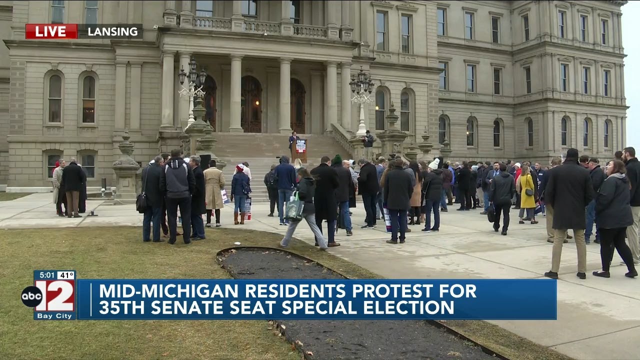 Mid-Michigan residents protest lack of 35th District Senate election ...