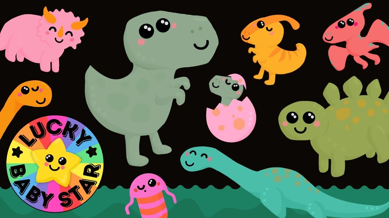 🦕 ROARsome Dinosaur Dance Along 🌈 Dino Baby Sensory Video for Toddlers ...