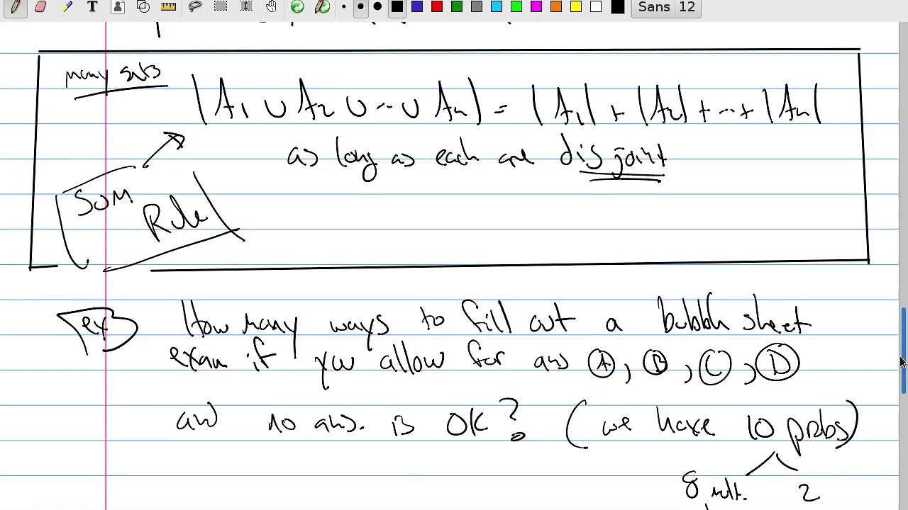 Counting: Sum Rule - YouTube