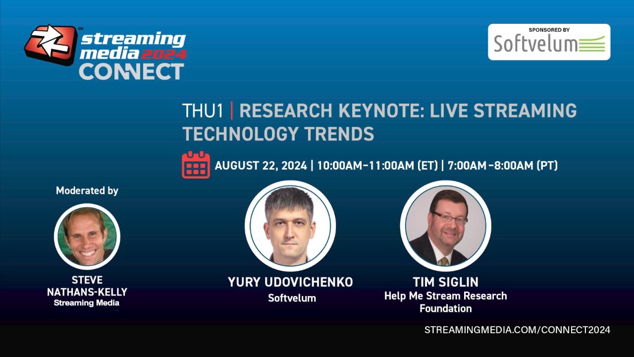 Research Keynote: Live Streaming Technology Trends - YouTube