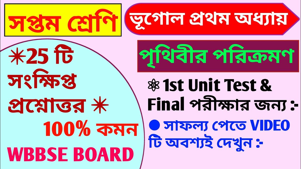 Class 7 Geography Chapter 1 // Class 7 Geography Chapter 1 Question ...