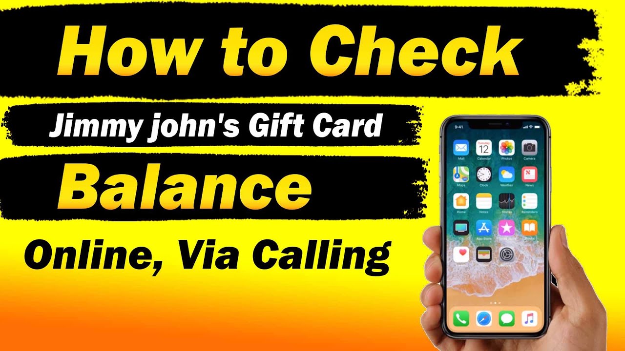 How to Check Jimmy john's gift card Balance Online | Jimmy john's gift ...