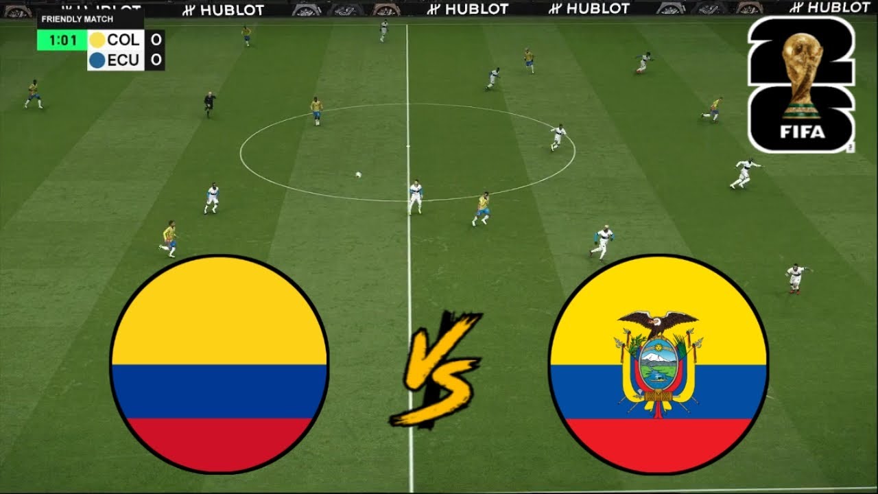 COLOMBIA vs ECUADOR | WCQ SOUTH AMERICA 2026 | FOOTBALL LIFE 2025 - YouTube