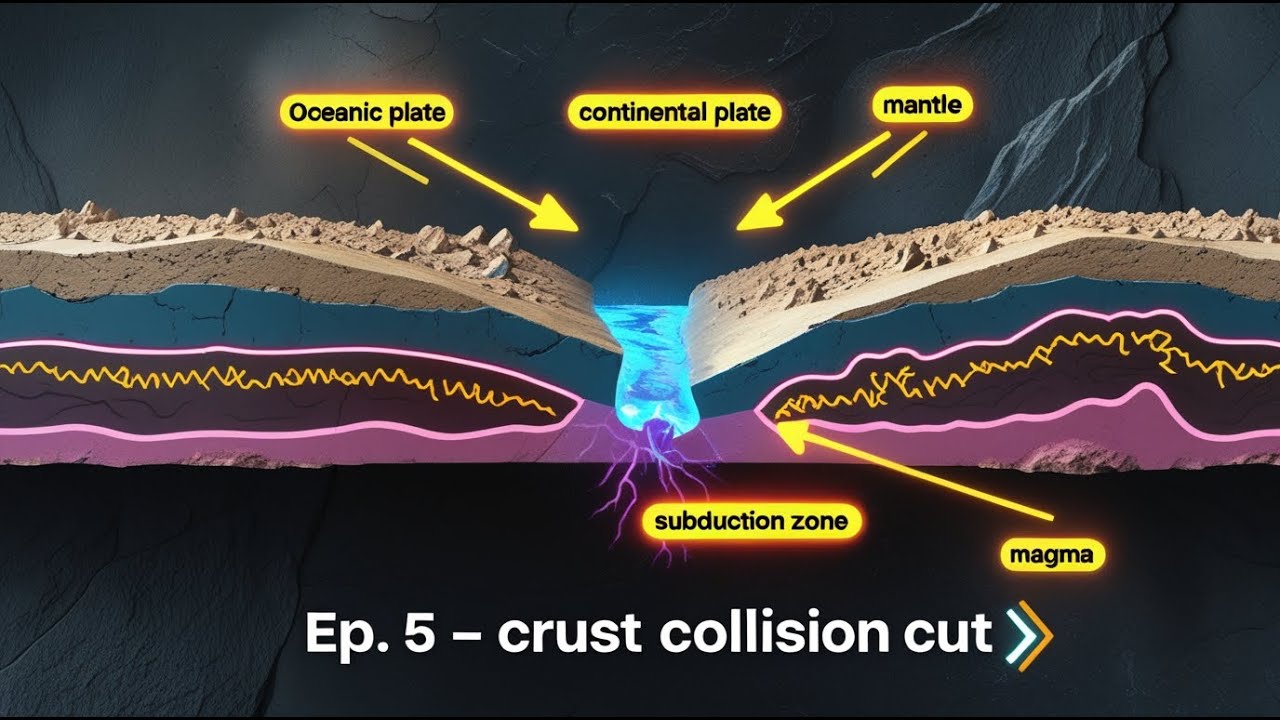 Episode 5 - Tectonic Plates Cut:Crust Collision Explained - YouTube