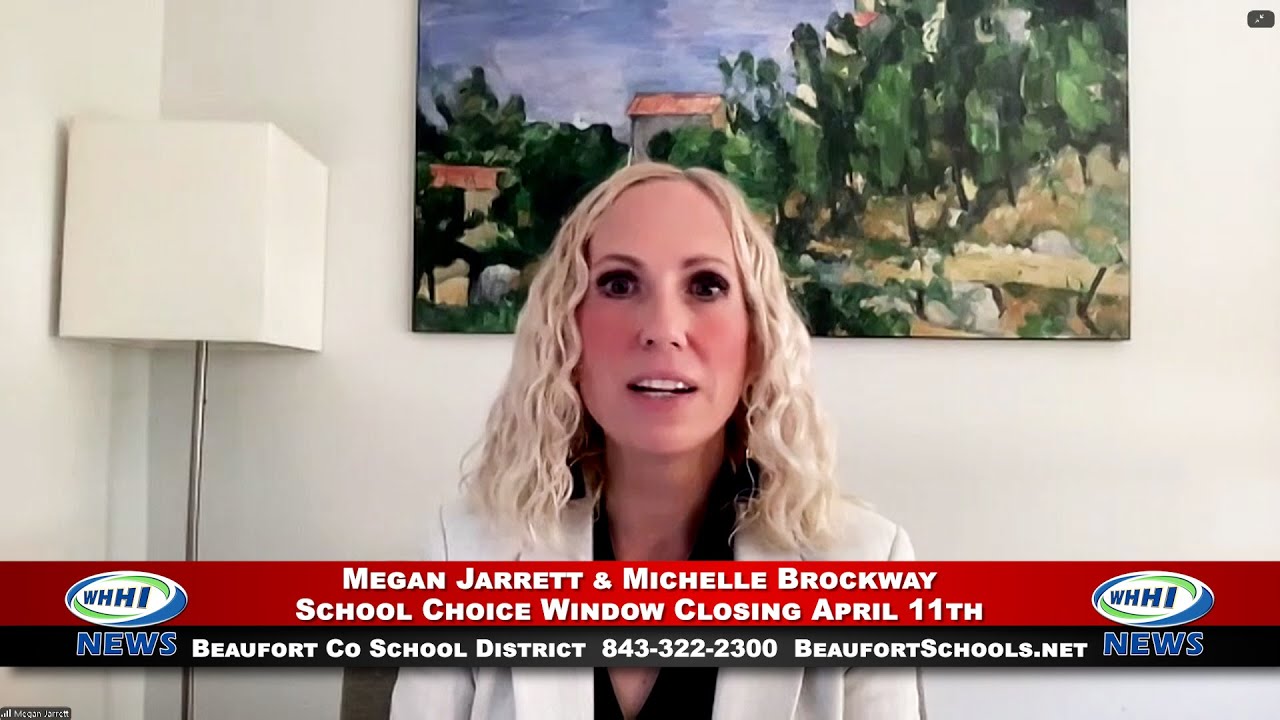 WHHI NEWS | Megan Jarrett: School Choice Window Closing | Beaufort ...