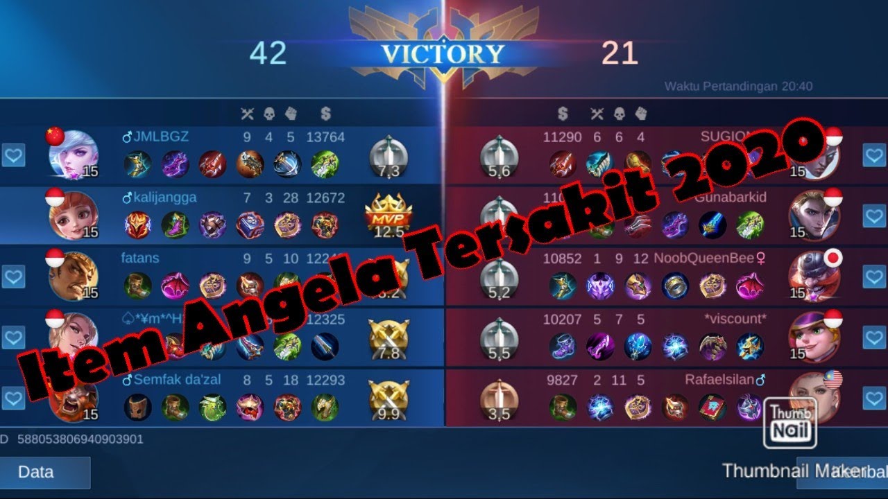 🔴Build Angela tersakit 2020 || mobile legend bang bang - YouTube