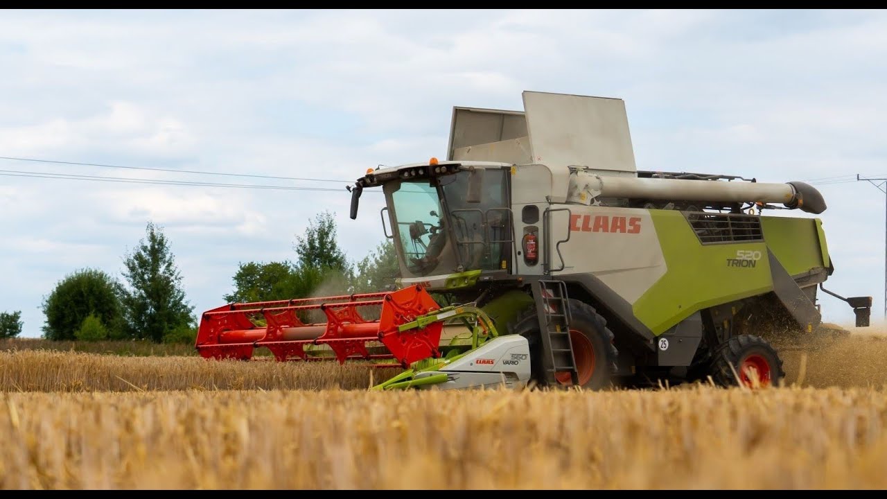 Żniwa 2022 Claas Trion 520 John Deere Lamborghini - YouTube