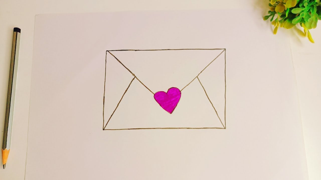How To Draw An Envelope | Easy Drawing Step By Step ||@ritikaarts67 ...