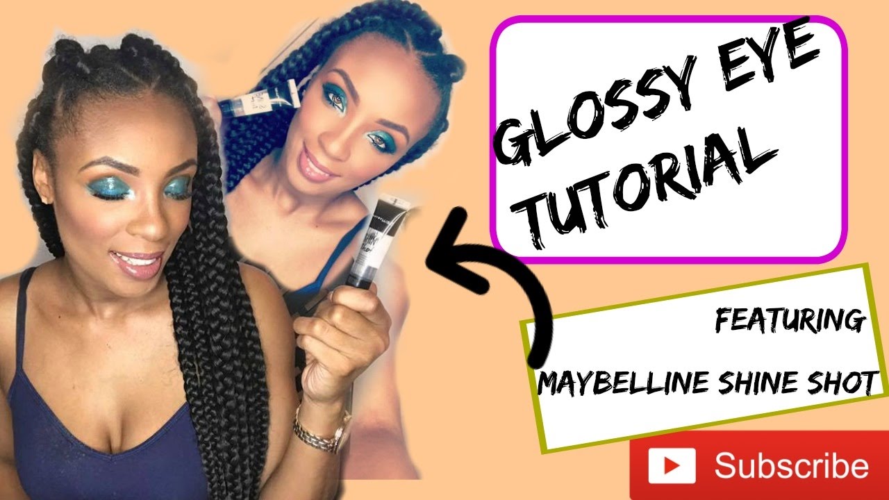 Glossy Eye Tutorial using Maybelline Shine Shot - YouTube