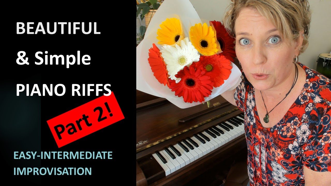 How to play beautiful and simple piano riffs-part 2! (Easy jazz ...