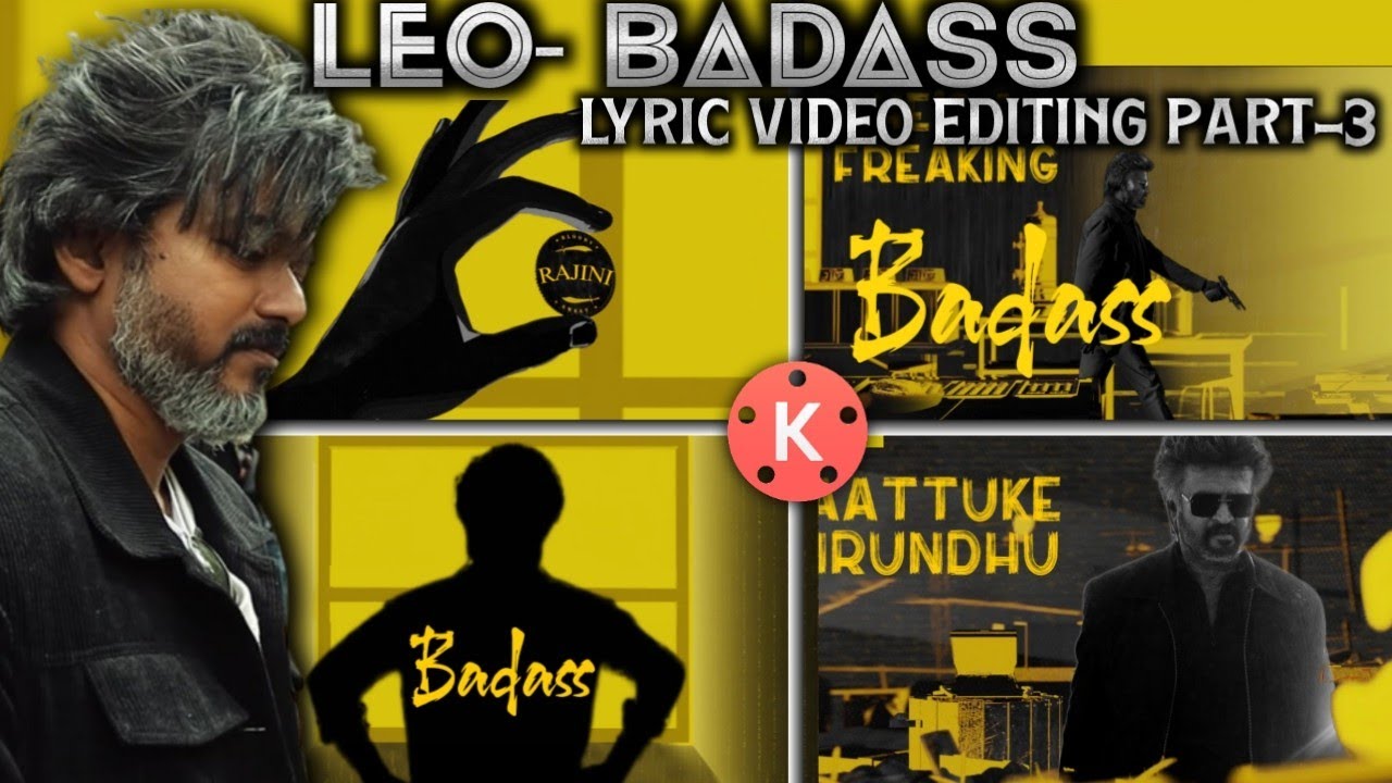Leo- Badass lyric video editing part-3|Making Thamizha lyric video ...