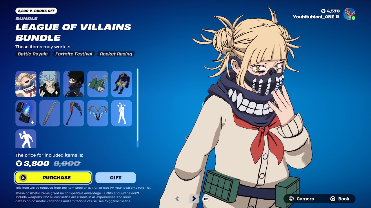 MHA SKINS RETURN ! August1st ,2024 Fortnite Item Shop | FORTNITE CH5 S3 ...