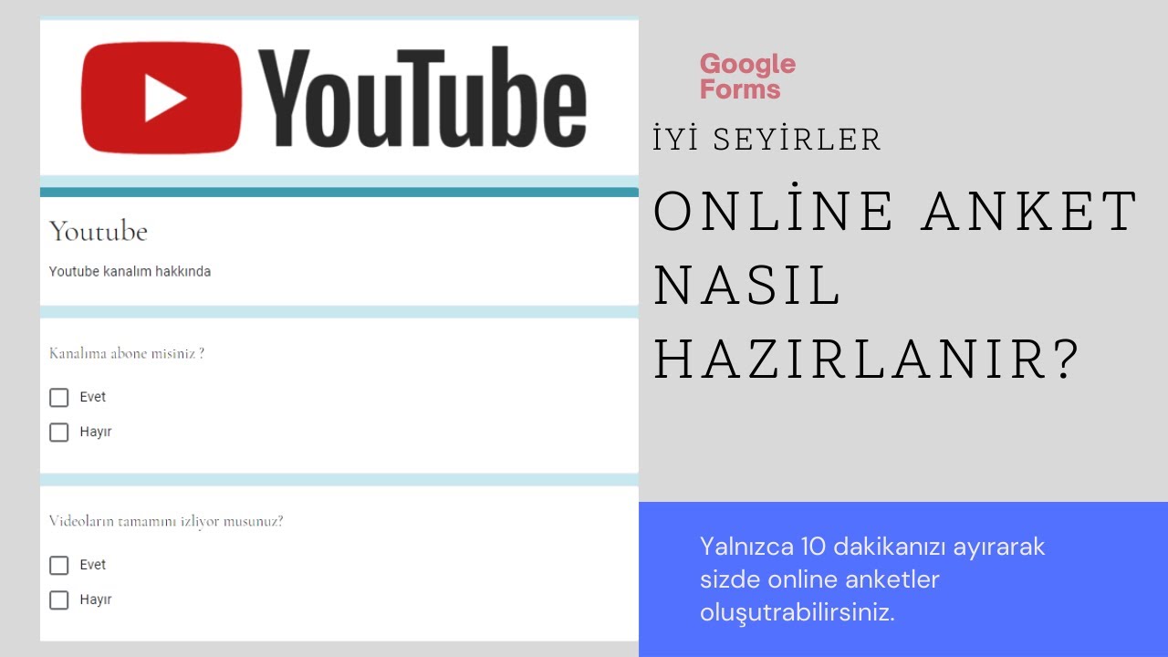 Online Anket Nasıl Hazırlanır - YouTube