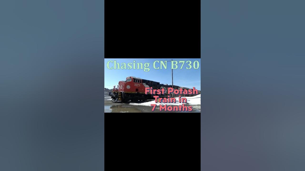 CN B730 East Potash Train Short - YouTube