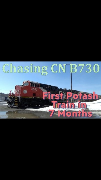 CN B730 East Potash Train Short - YouTube