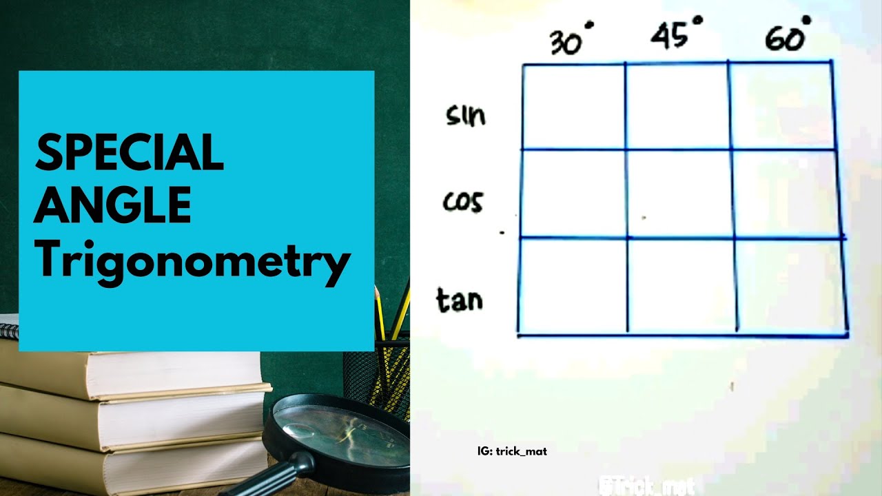 It's easy to find trigonometry special angle values - YouTube