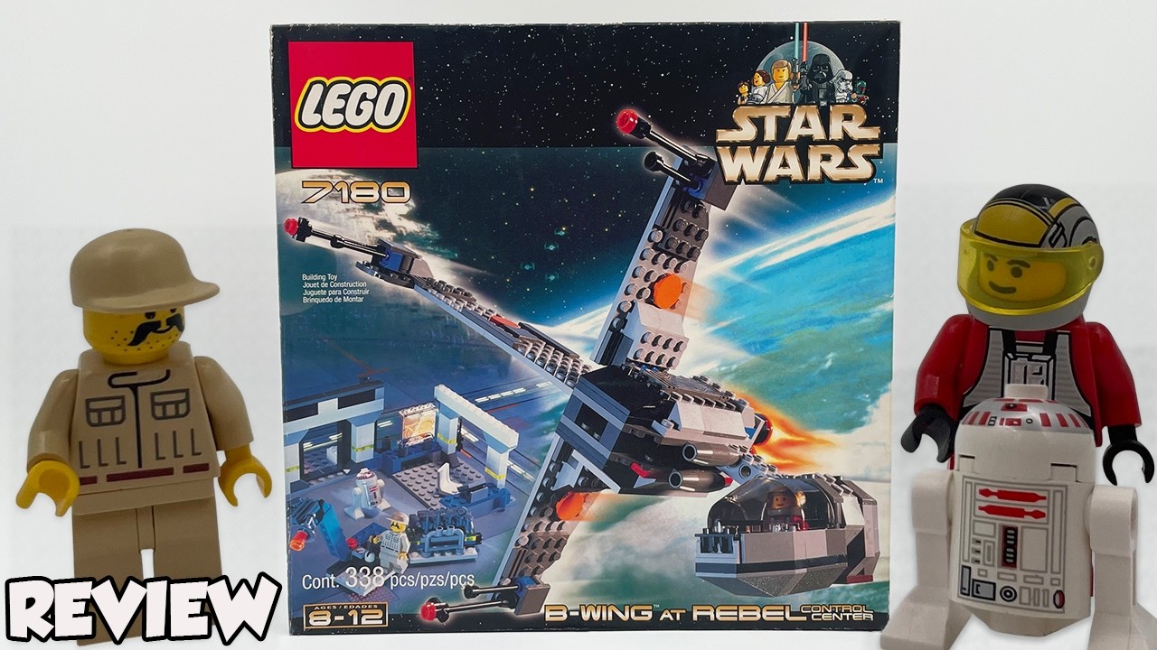 Lego Star Wars 7180 B-WING AT REBEL CONTROL CENTER REVIEW! - YouTube