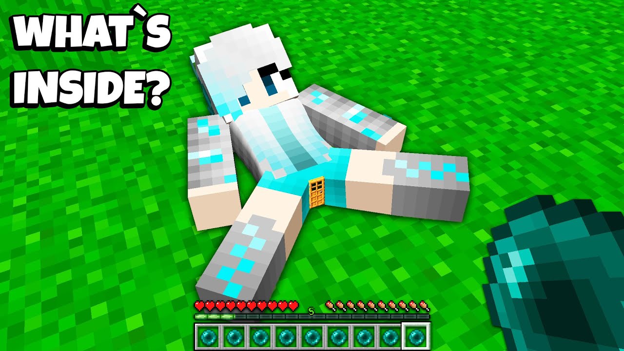 I found the MOST SECRET BASE INSIDE THE DIAMOND GIRL in Minecraft ! NEW ...