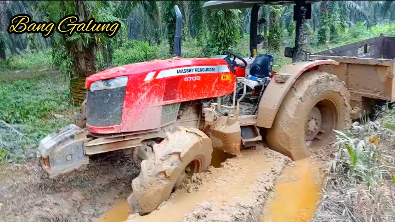 NGINAP SATU MALAM evakuasi jonder merah terpuruk di jalan extreme - YouTube