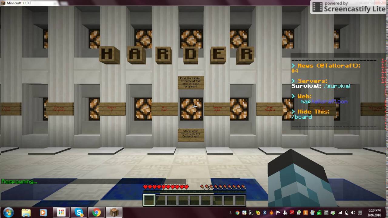 Minecraft Tallcraft dropper part 1 - YouTube