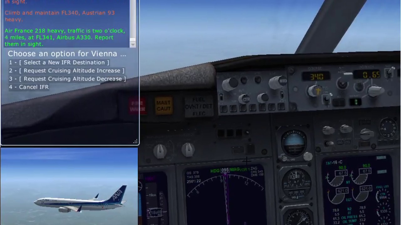 【FSX】Salzburg to Vienna ANA 737-800 - YouTube