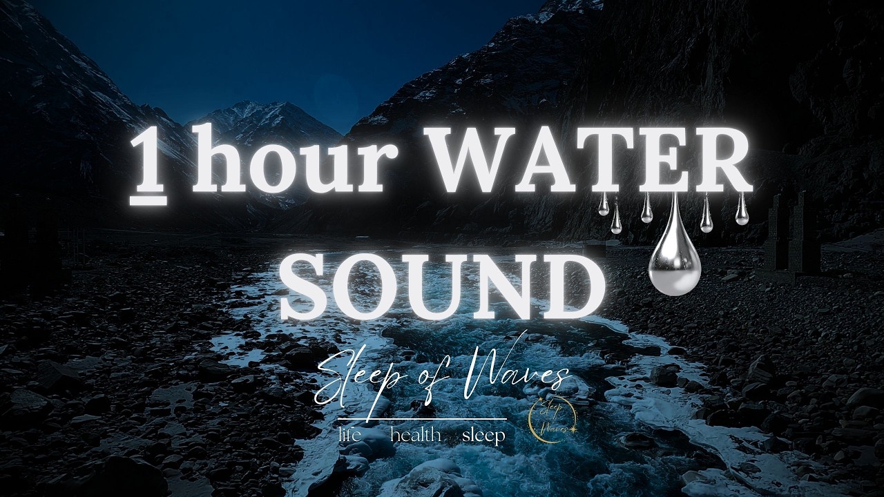 Water Sounds for Sleeping 🌊 | 1 Hour ASMR Brook | 4K Quality - YouTube