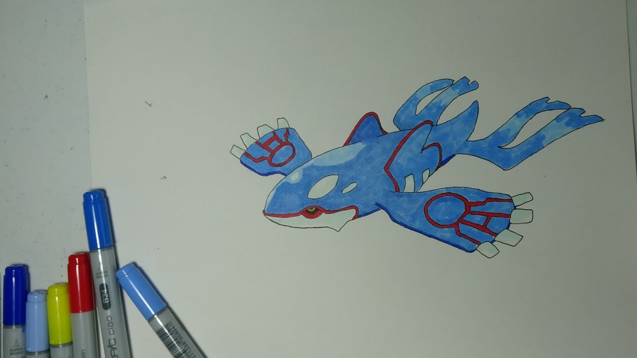 Drawing Kyogre - YouTube