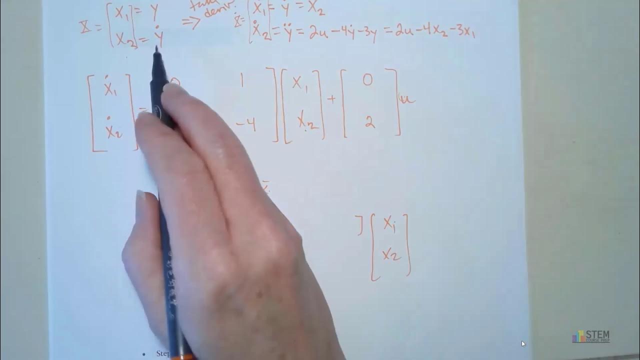 State Space Representation of Differential Equation for System Dynamics ...