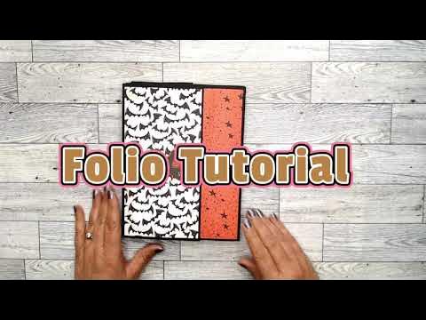 Simple DIY Folio Tutorial including adding pattern paper - YouTube